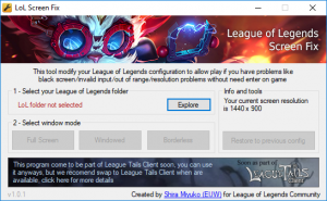 LoL Screen Fix - Problemas de video y/o resolución en League of Legends ...